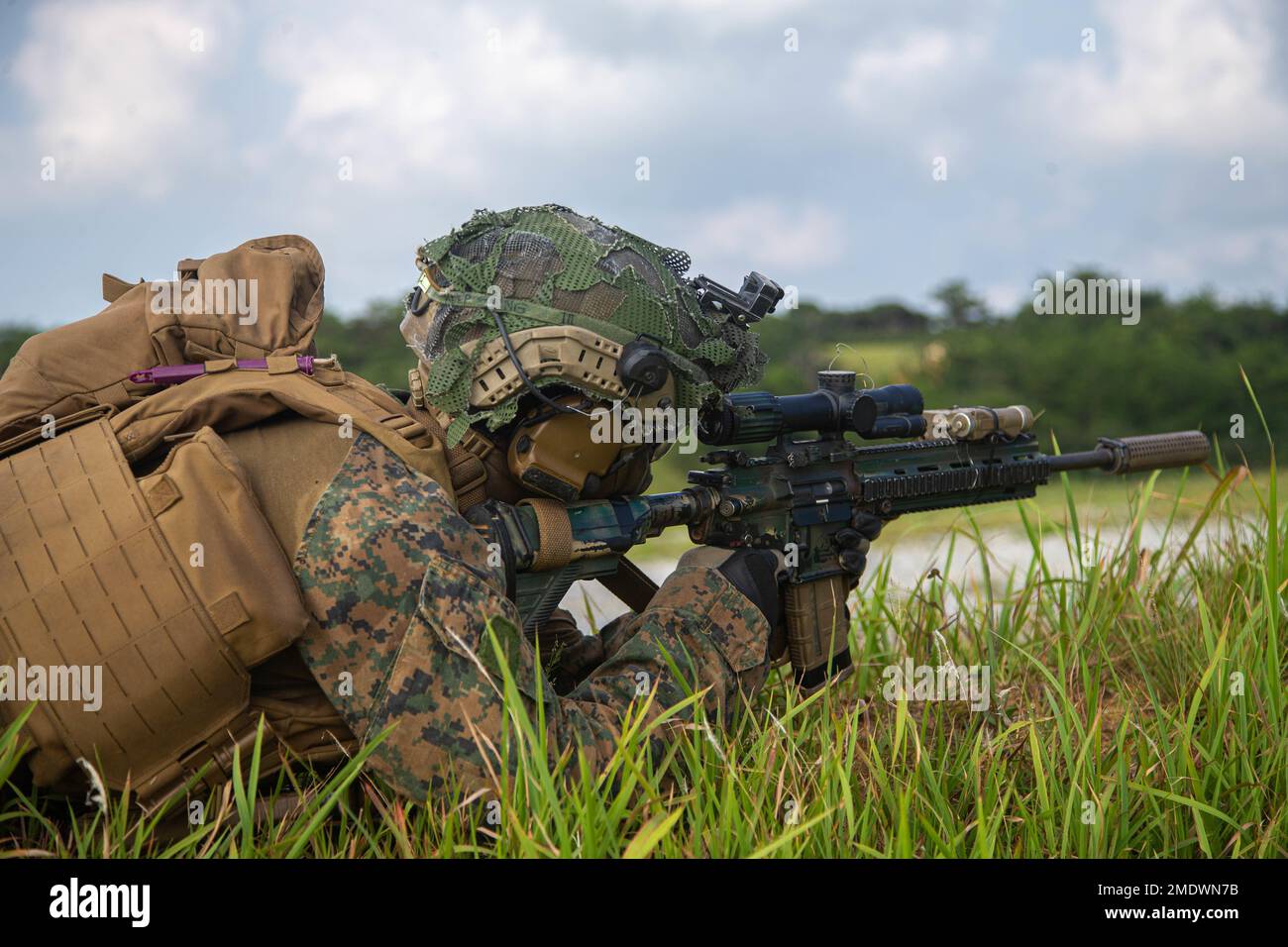 U.S. Marine Corps Lance Cpl. Thomas Porter, a rifleman with 3d ...