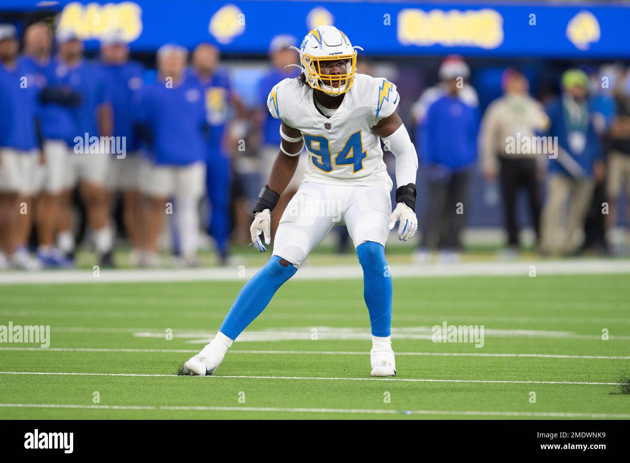 Los Angeles Chargers linebacker Chris Rumph II (94) during an NFL ...
