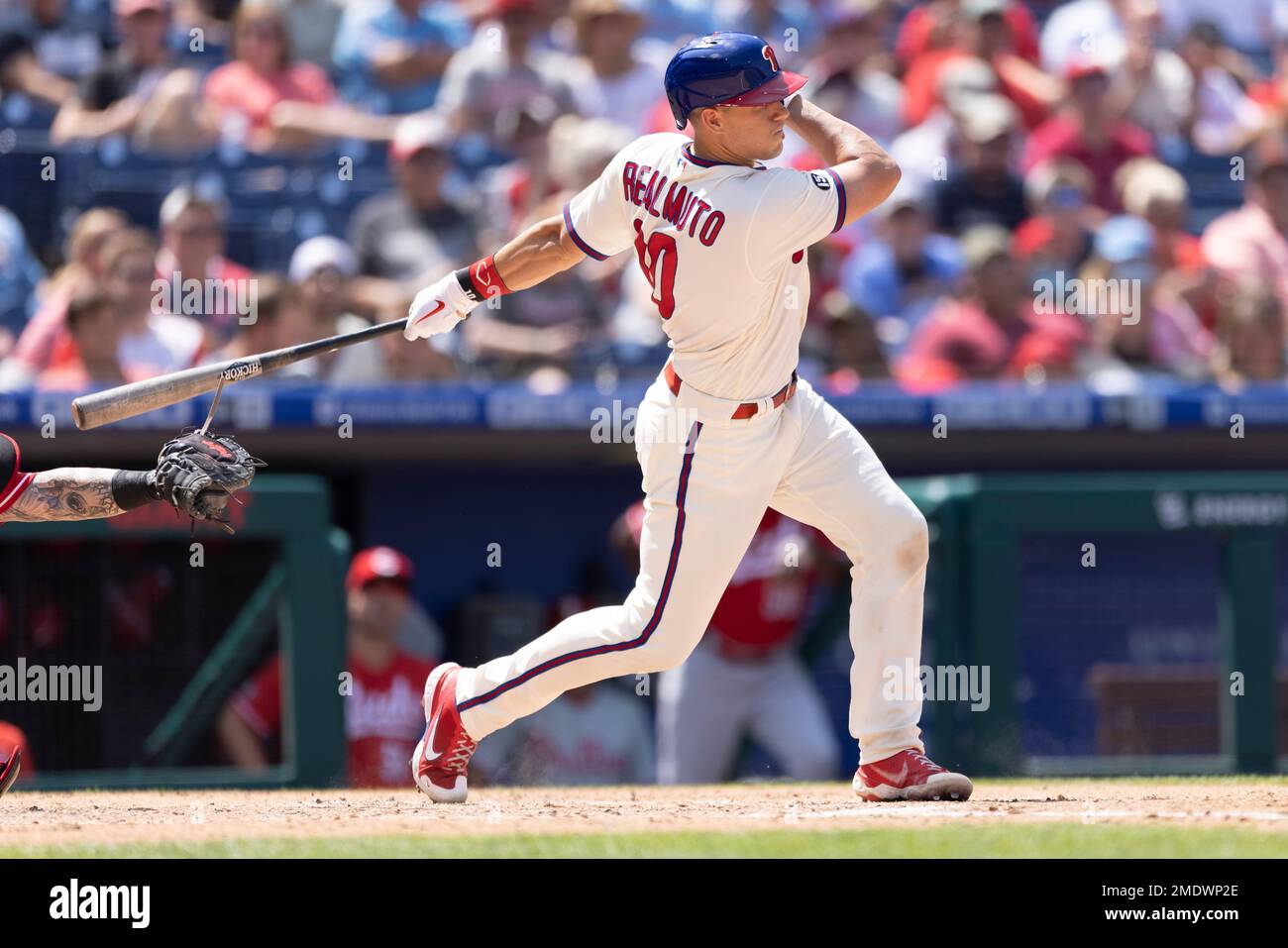 Philadelphia Phillies' J.T. Realmuto (10) in action during a baseball ...