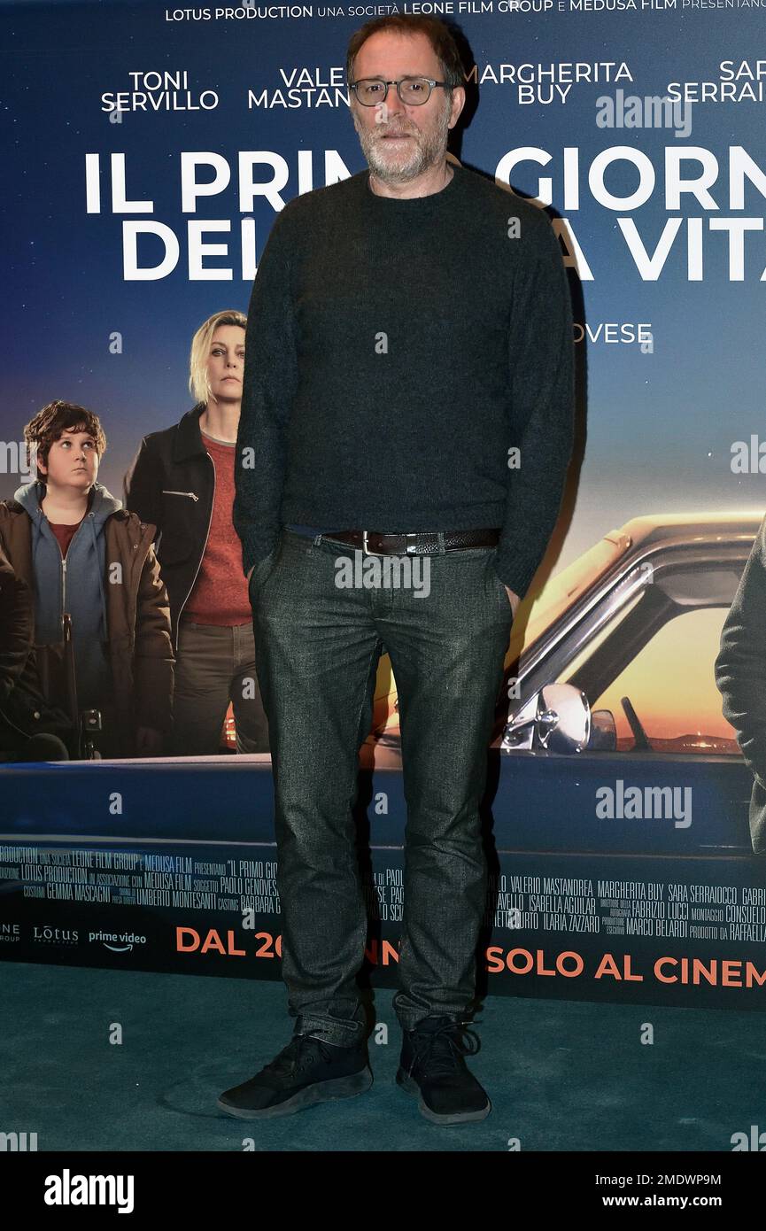 Rome, Italy. 23rd Jan, 2023. Valerio Mastandrea attends the photocall ...
