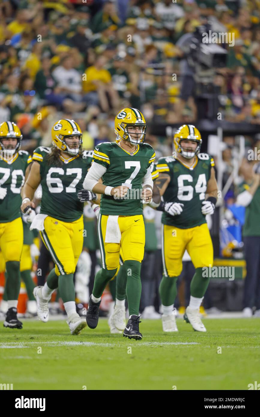 Green Bay Packers quarterback Kurt Benkert (7) in action during the ...