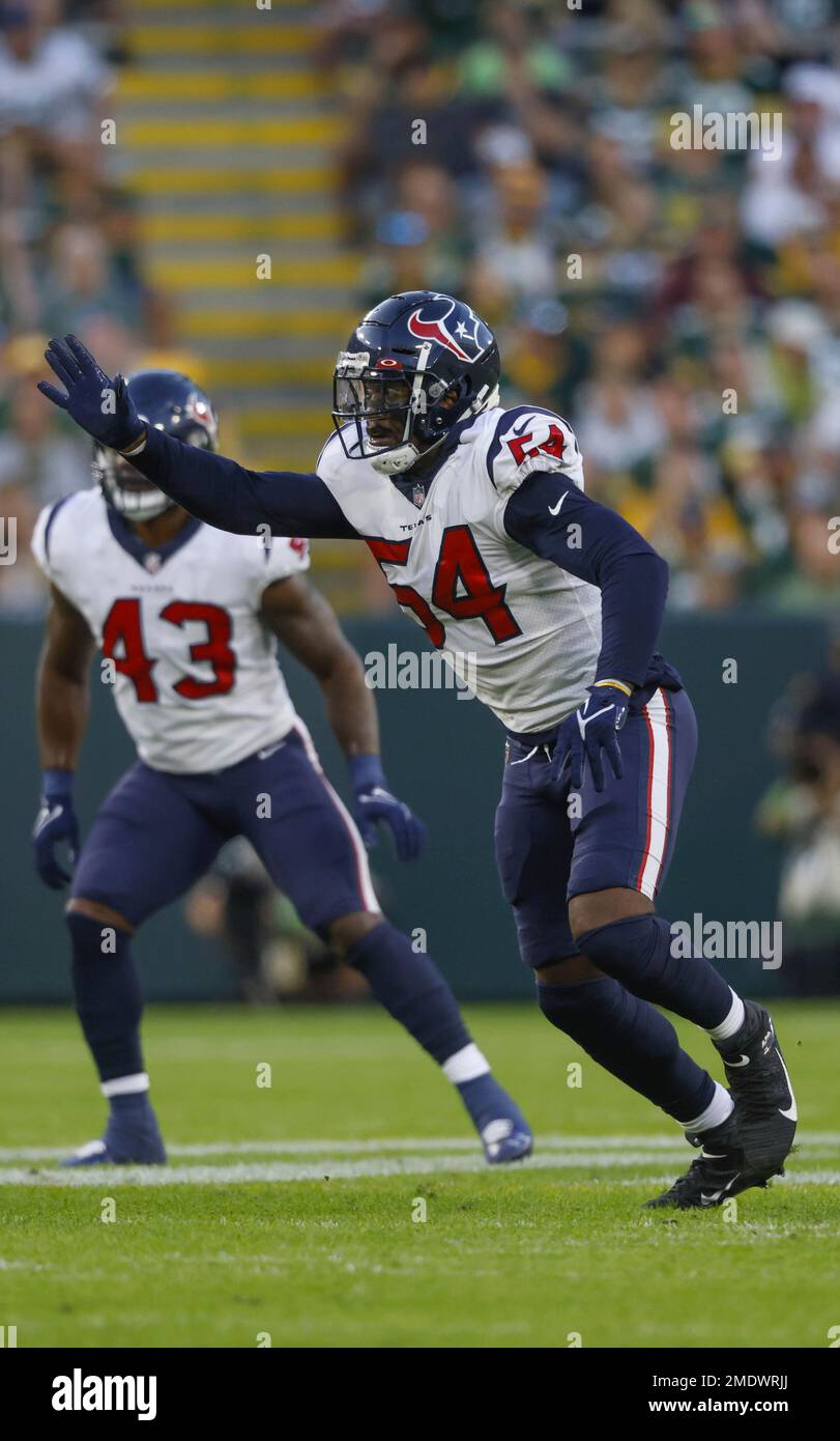 Houston Texans linebacker Jake Martin (54) in action during the the ...