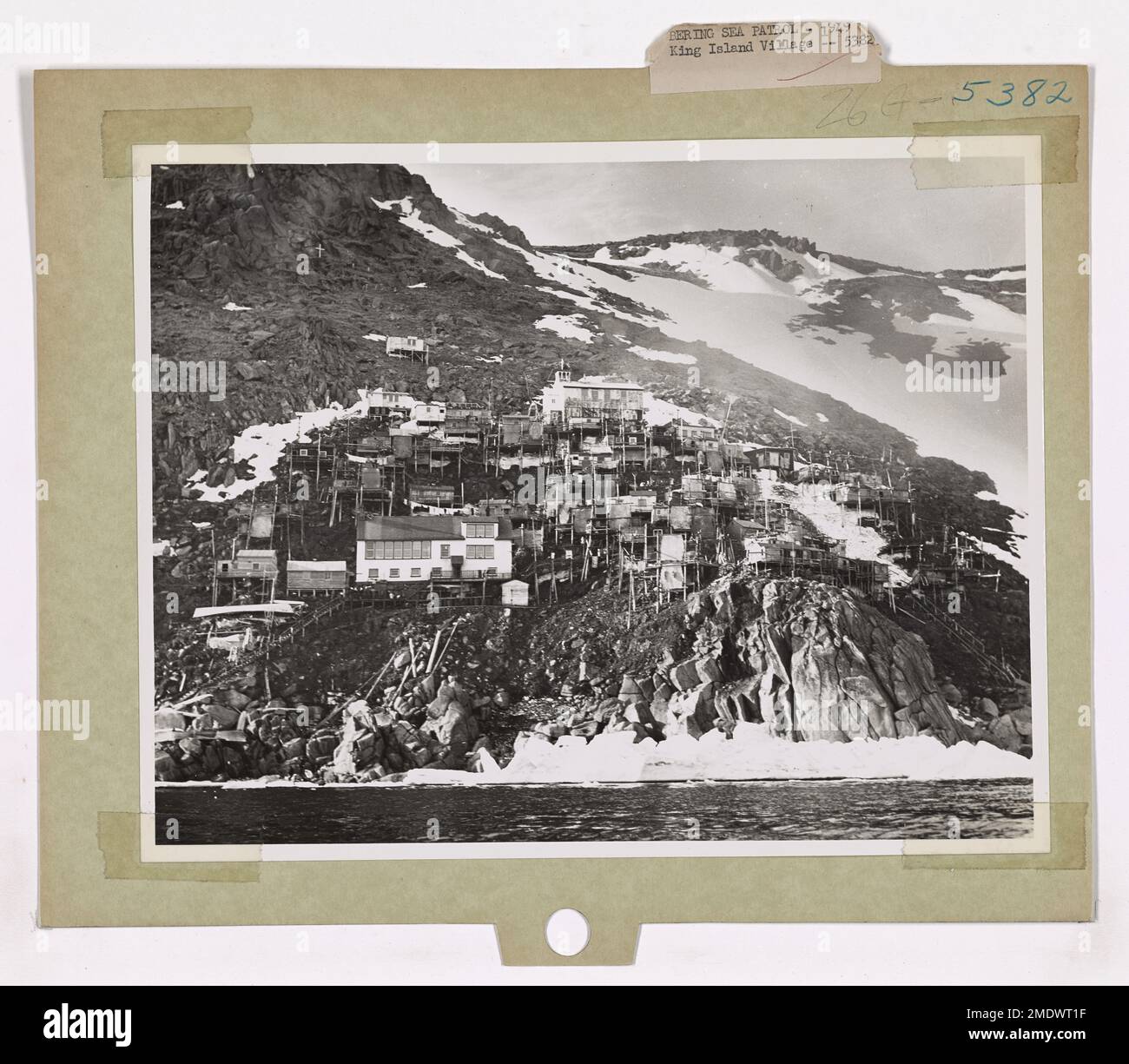 In the late evening, lifting fog reveals King Island Village, a key ...