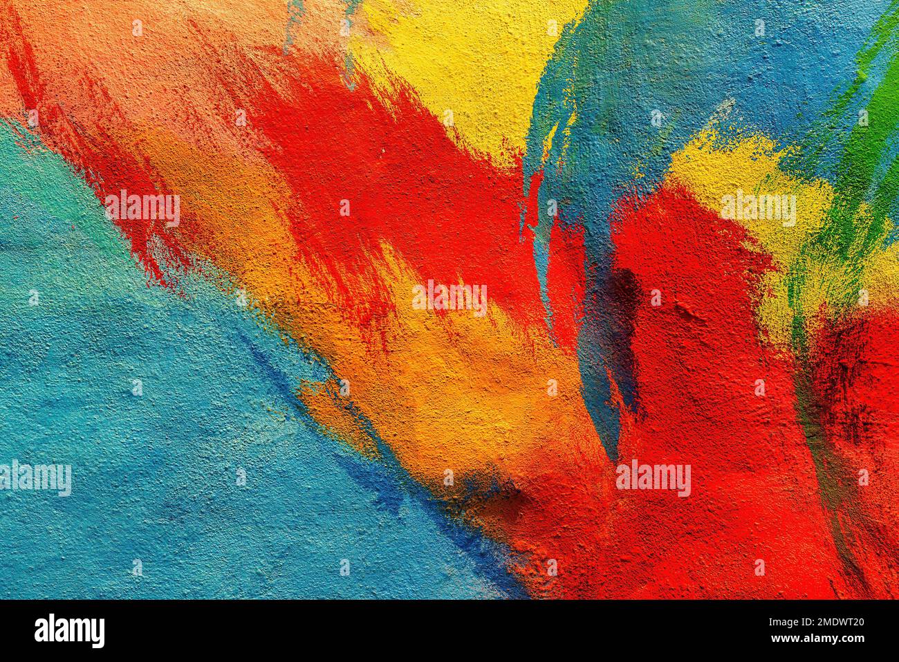 A fragment of colorful graffiti painted on a wall. Abstract urban ...