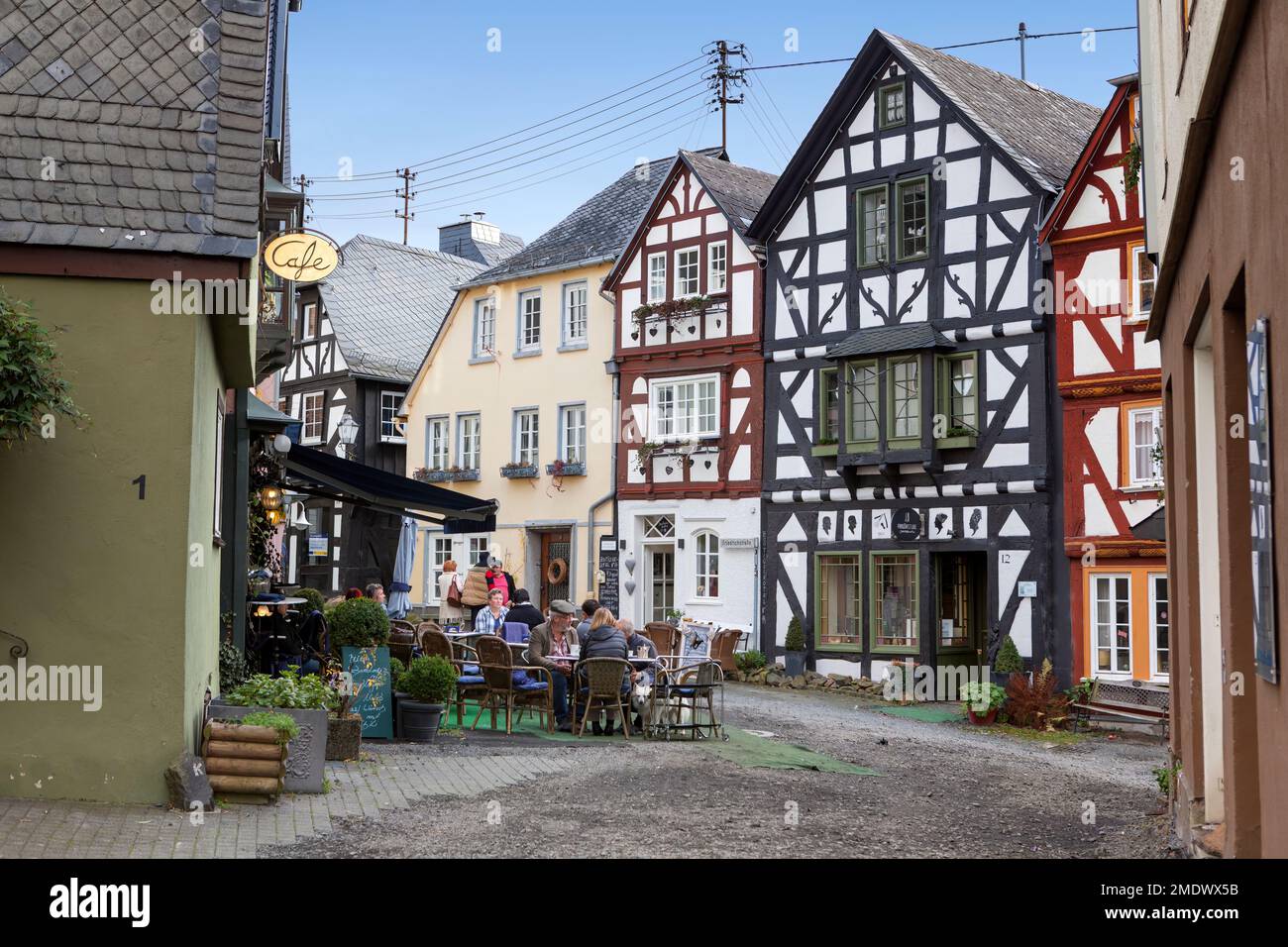 Old town, Friedrichstraße, Hachenburg, Westerwaldkreis in Rhineland ...