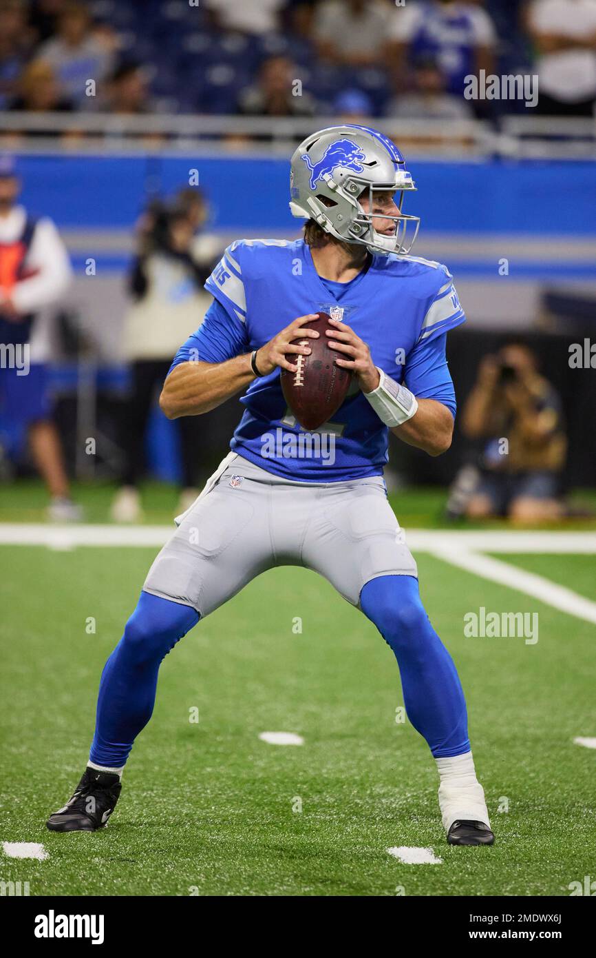 Detroit Lions quarterback Tim Boyle (12) in action against the Buffalo ...