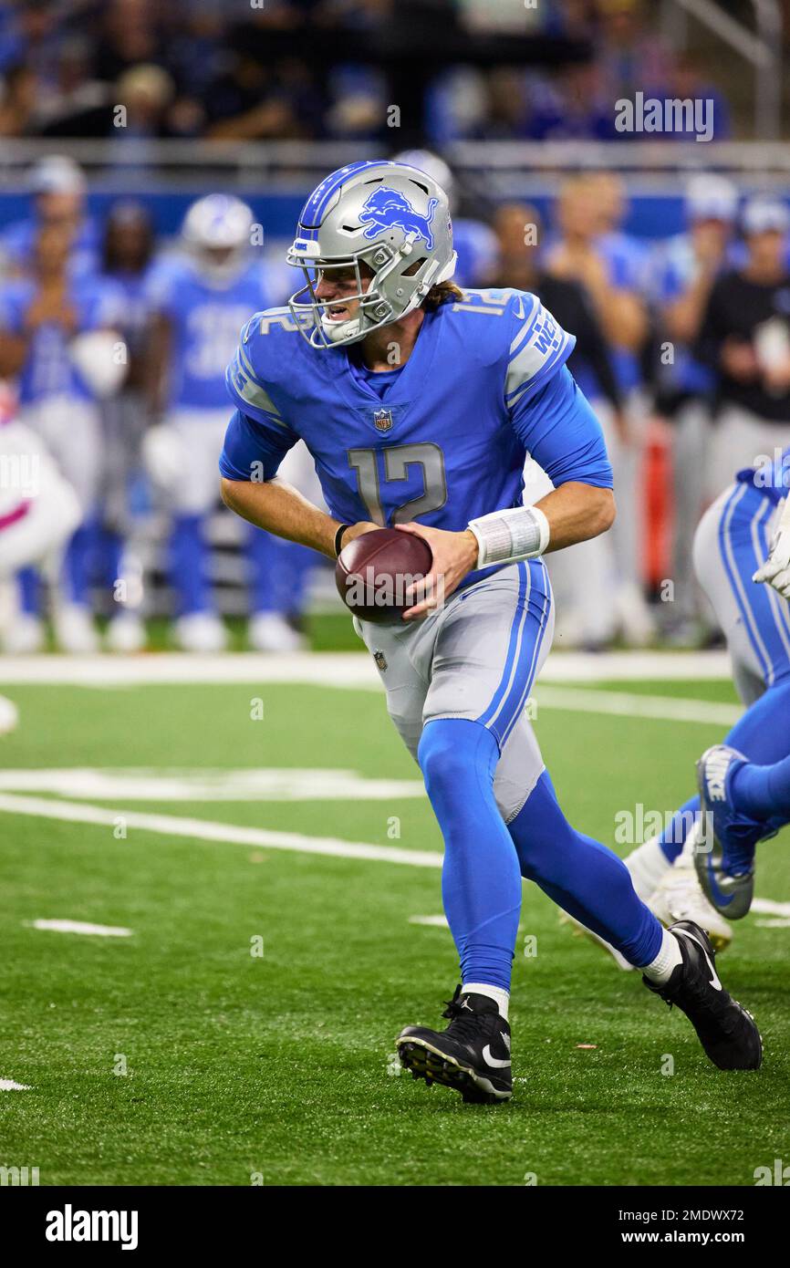 Detroit Lions quarterback Tim Boyle (12) in action against the Buffalo ...