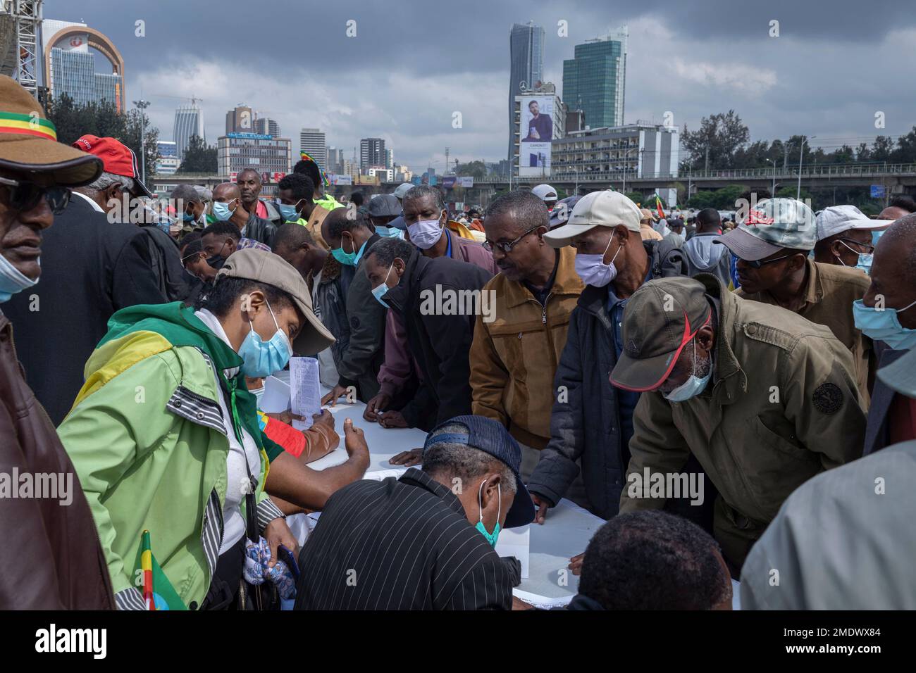 Former Ethiopian soldiers register to rejoin the Ethiopian National ...