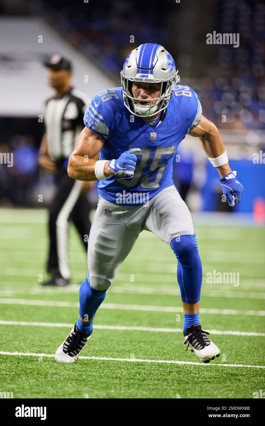 Detroit Lions wide receiver Tom Kennedy (85) in action against the ...
