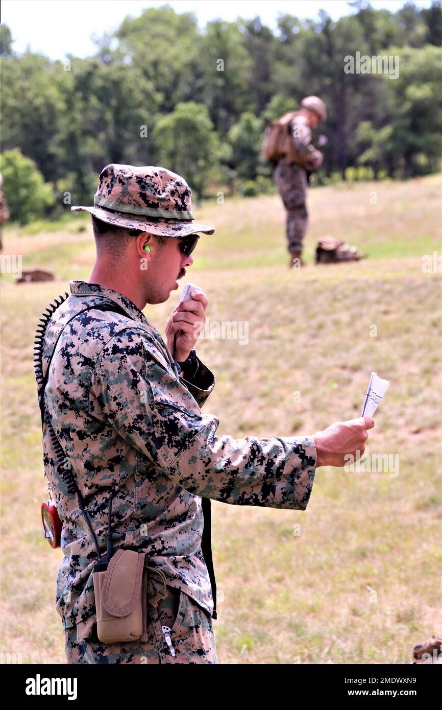 Marines with the 2nd Battalion, 24th Marines (2/24) complete M4 rifle ...