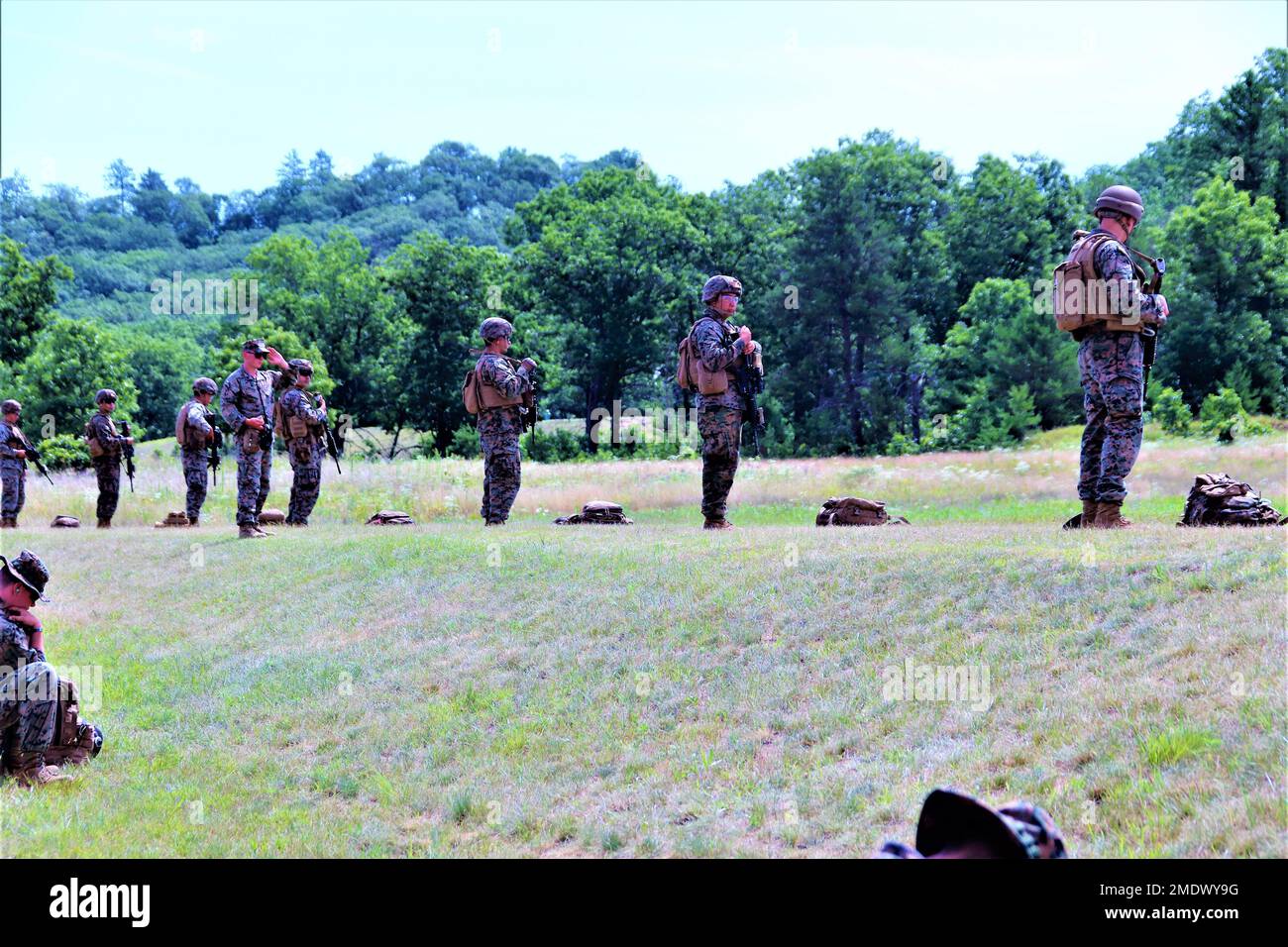 Marines with the 2nd Battalion, 24th Marines (2/24) complete M4 rifle ...