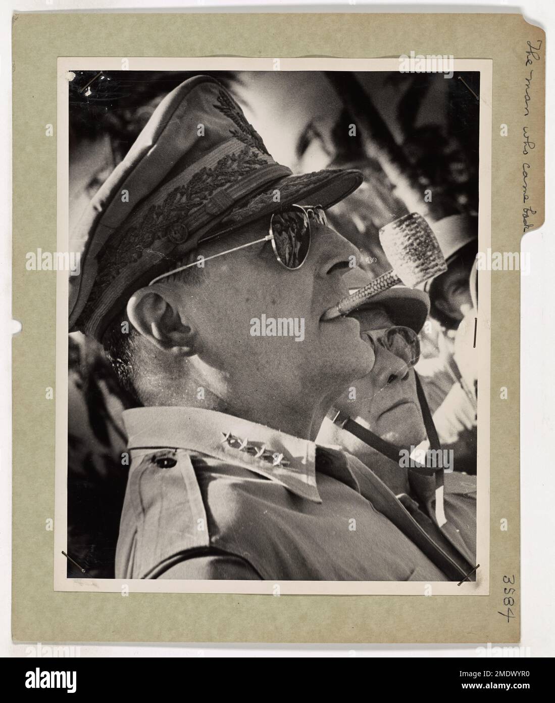 General MacArthur surveys the beachhead of Leyte Island after American ...