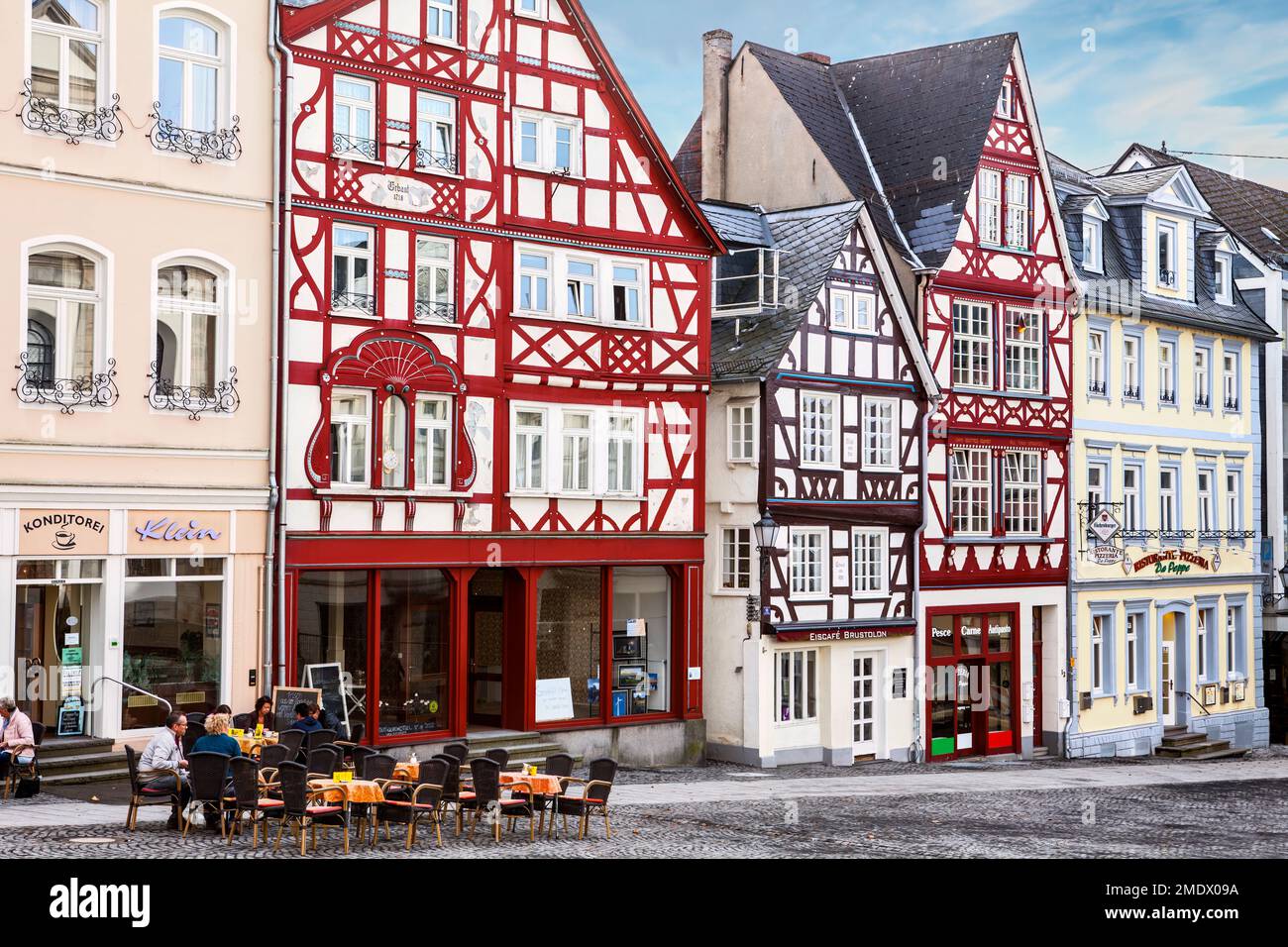 Old Market, Hachenburg, Westerwaldkreis in Rhineland-Palatinate ...