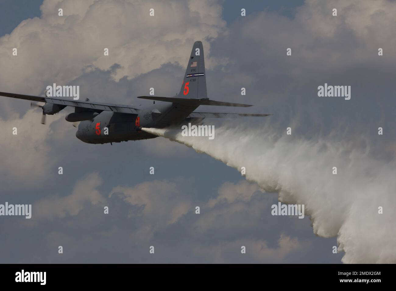 USAF Lockheed C130 Hercules water bombing aircraft Stock Photo - Alamy