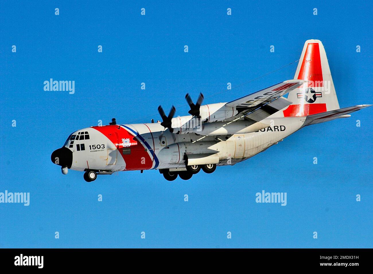 US Coast Guard C130 air sea rescue aircraft Stock Photo - Alamy