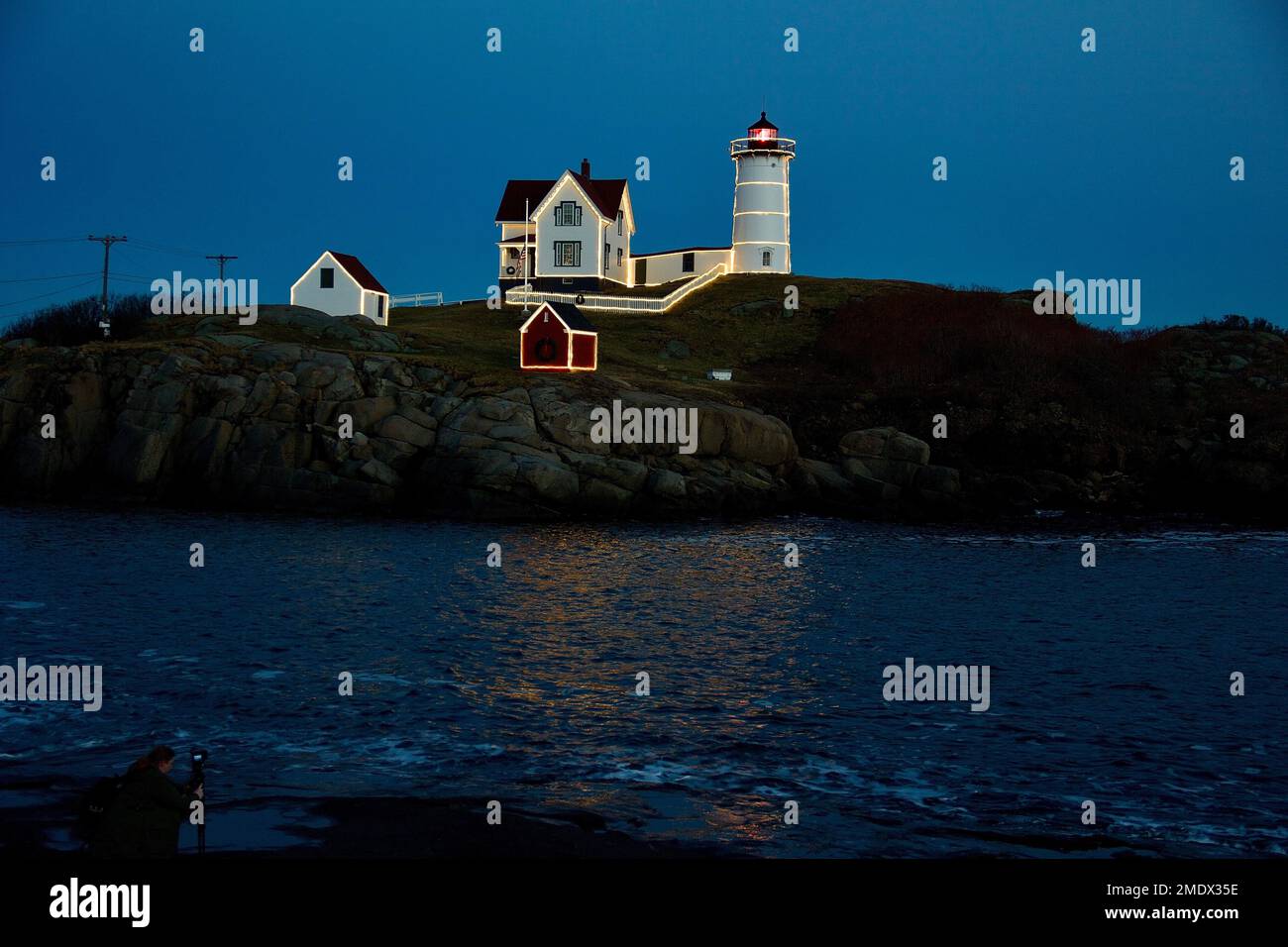Nubble Light York Beach Maine Stock Photo - Alamy