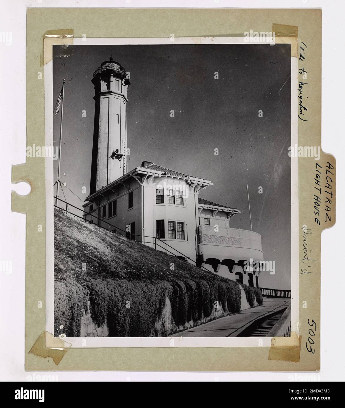 The Alcatraz Lighthouse, located in the 12th Coast Guard District of ...