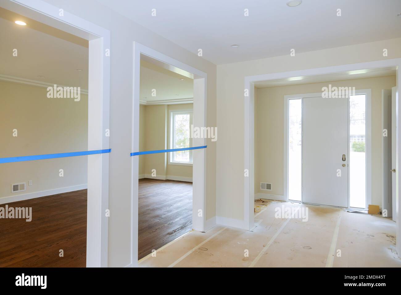 Renovation of newly built house after painting walls newly renovated ...