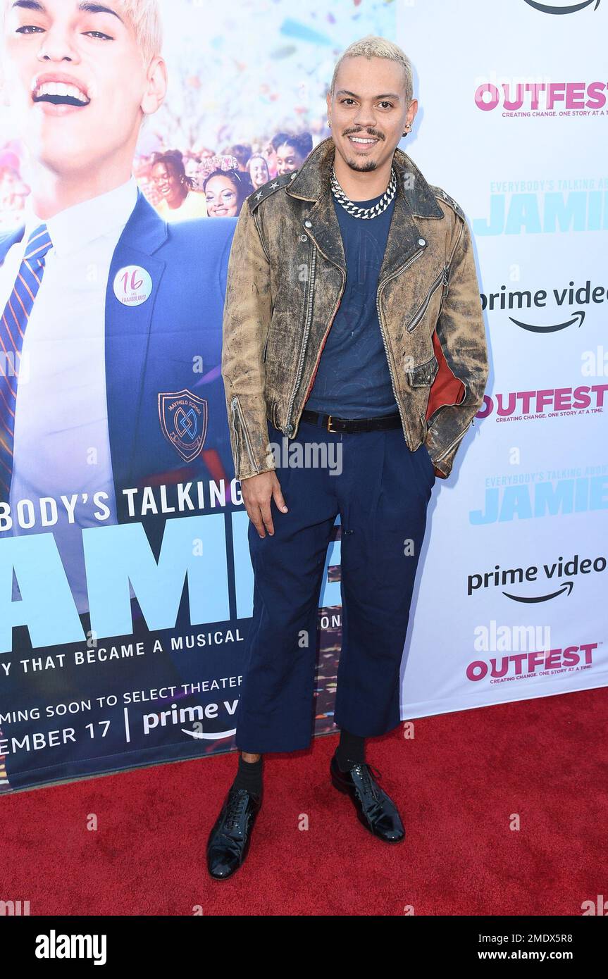Evan Ross arrives at Outfest LA's LGBTQ Film Festival's opening night ...