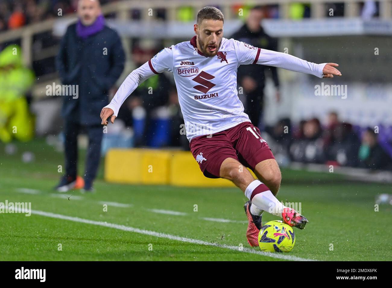 Artemio Franchi stadium, Florence, Italy, January 21, 2023, Nikola ...