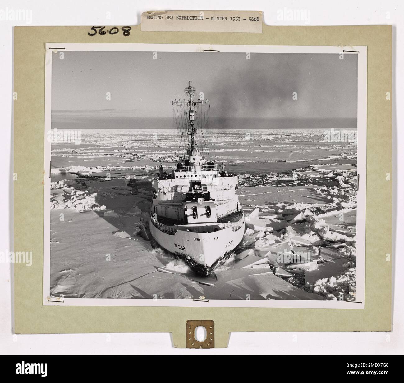 The U.S. Coast Guard icebreaker NORTHWIND uses all six engines to ...