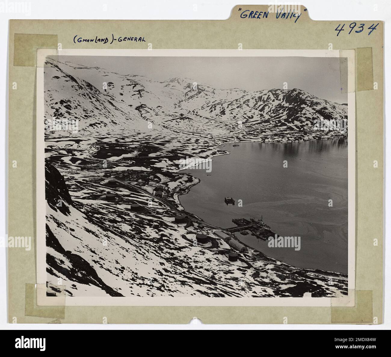 The Coast Guard base located in Green Valley, a few miles up the fjord ...