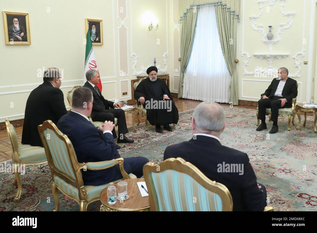 Iranian President Ebrahim Raisi meets Russian State Duma (parliament ...