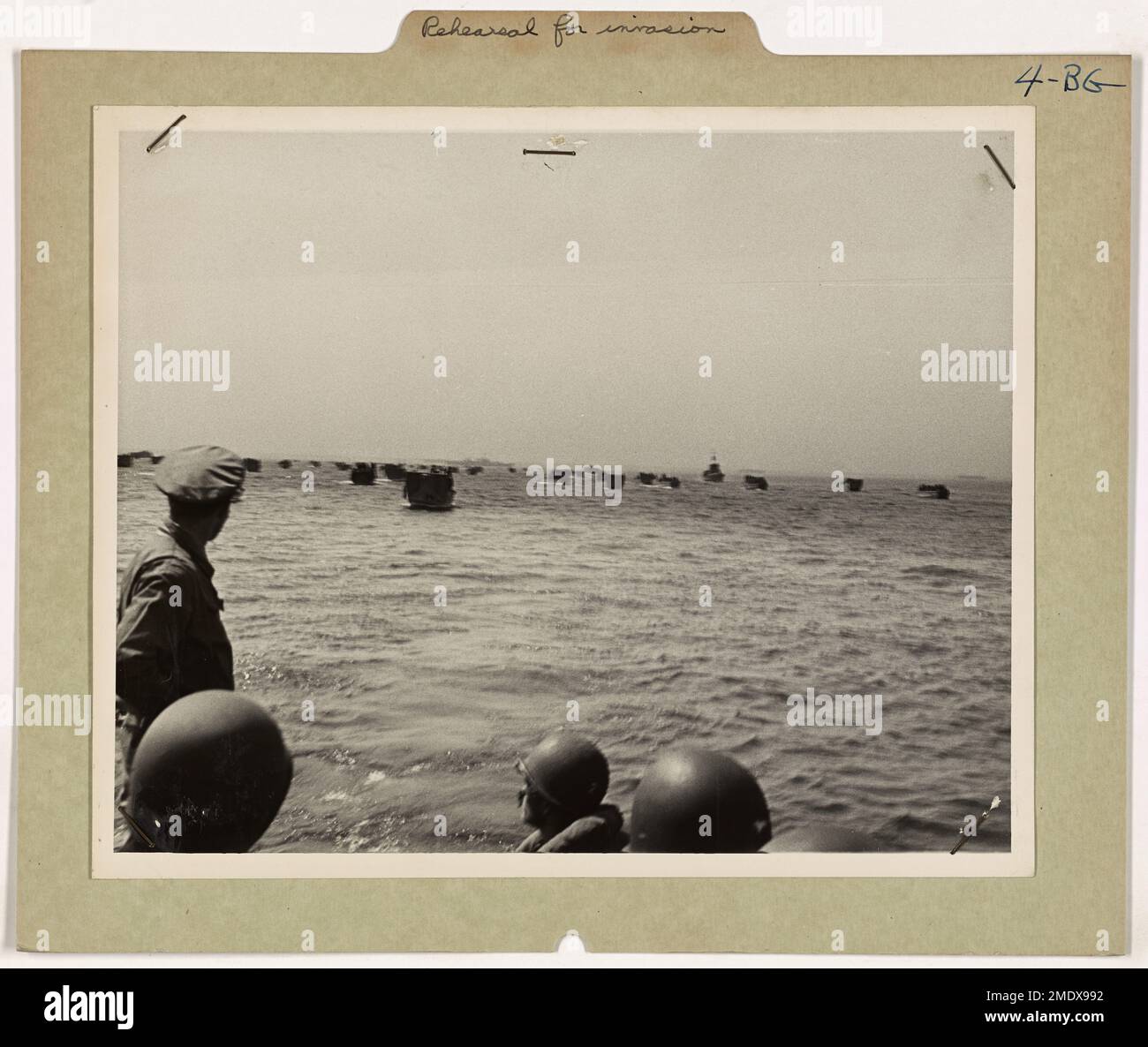 This photo shows Coast Guard-manned landing barges during training off ...