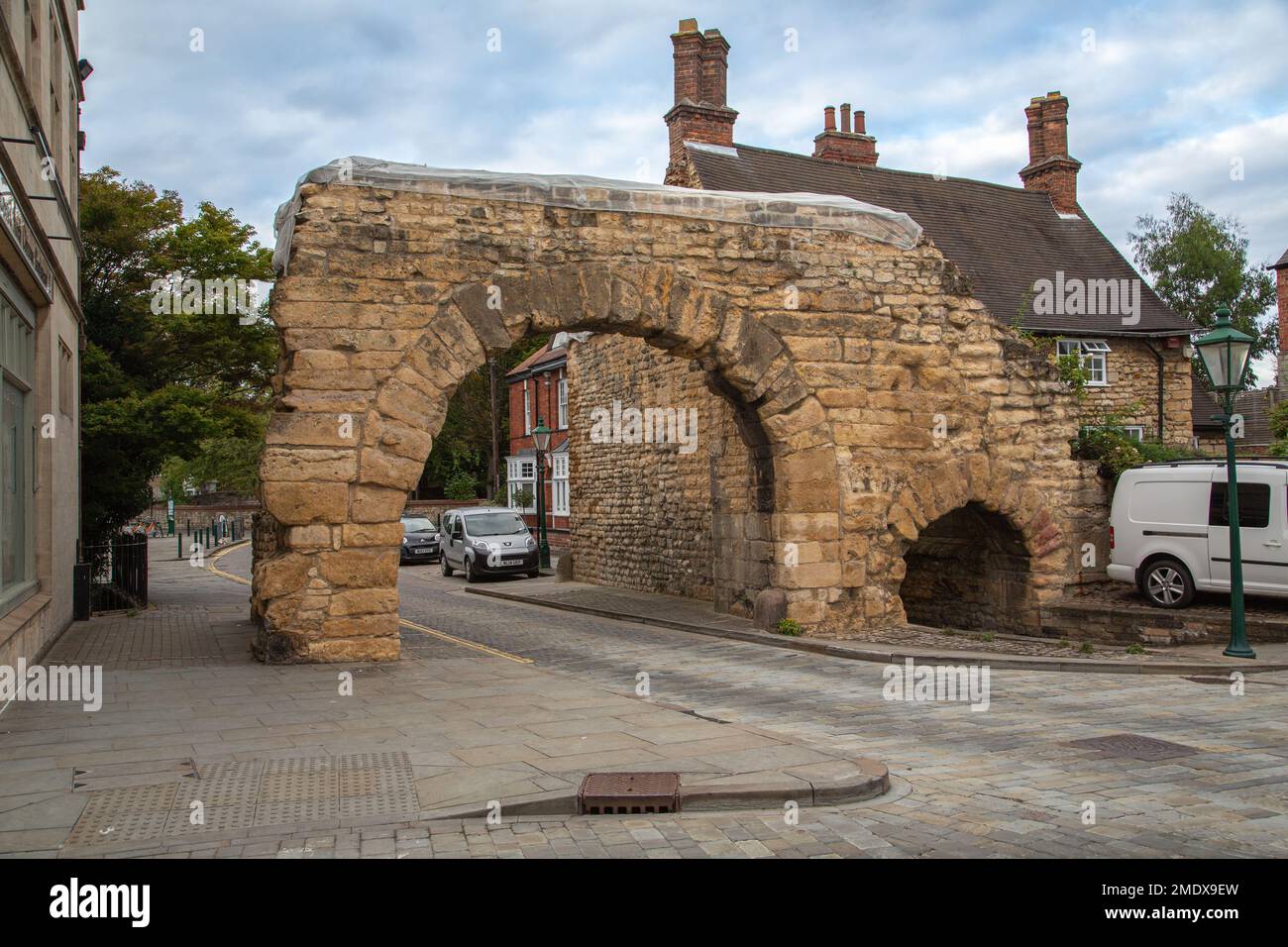 Newport Arch is a 3rd century Roman gate in the city of Lincoln, UK. It ...