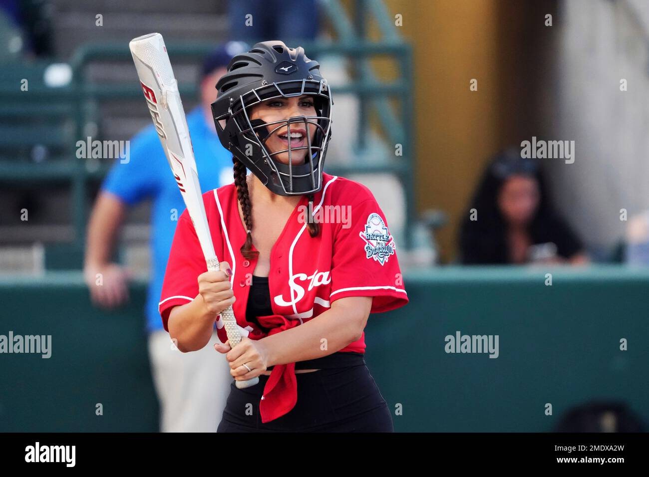 Jennifer Ayden plays in the Battle for Brooklyn charity softball game ...