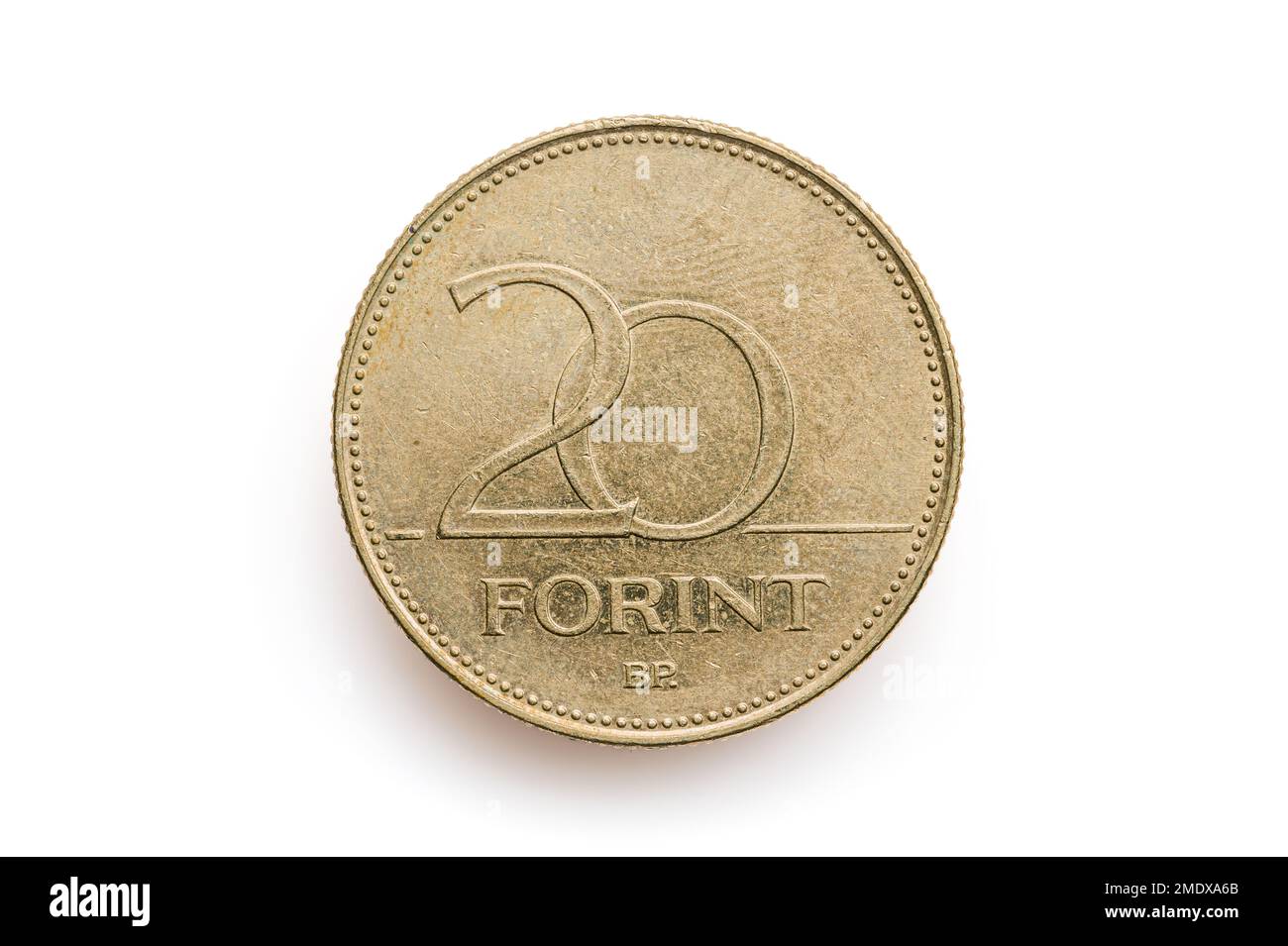 Front of a hungarian 20 Forint coin from 2021 Stock Photo - Alamy