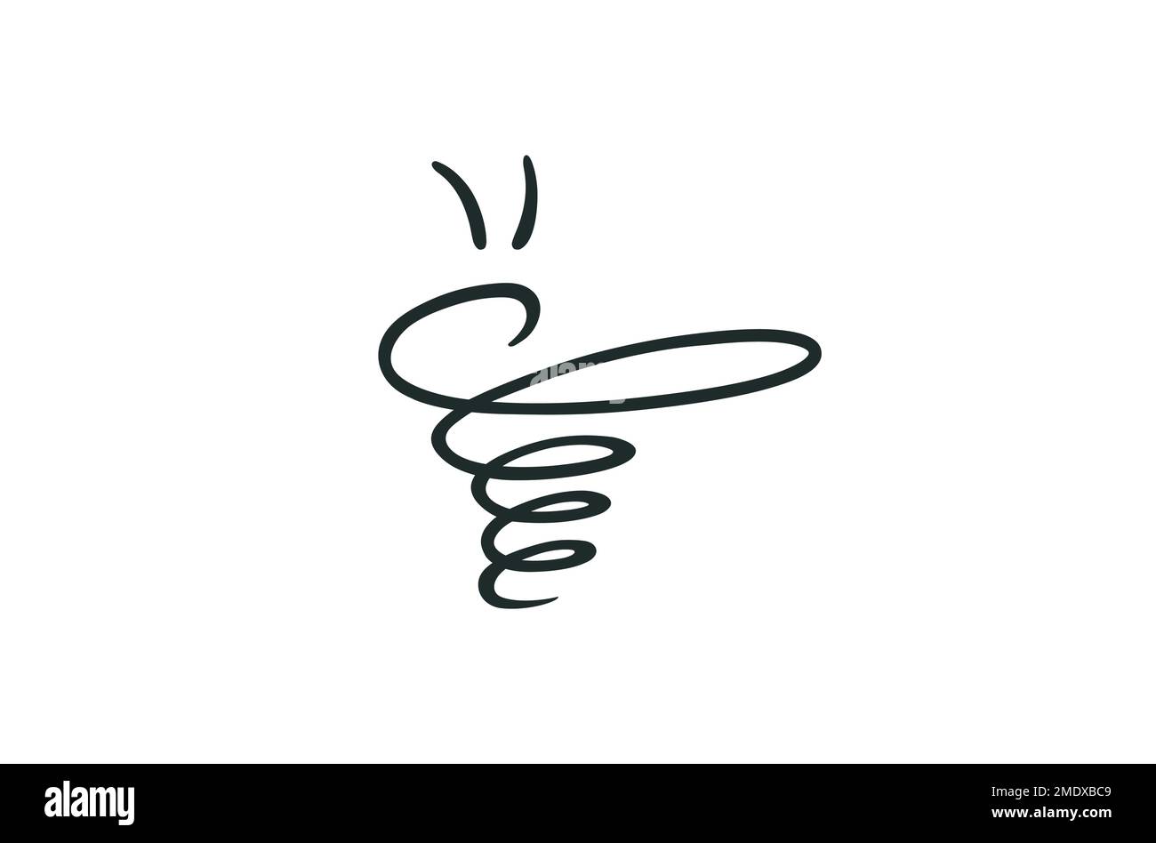 Abstract bumble bee spiral lines logo vector design symbol icon ...