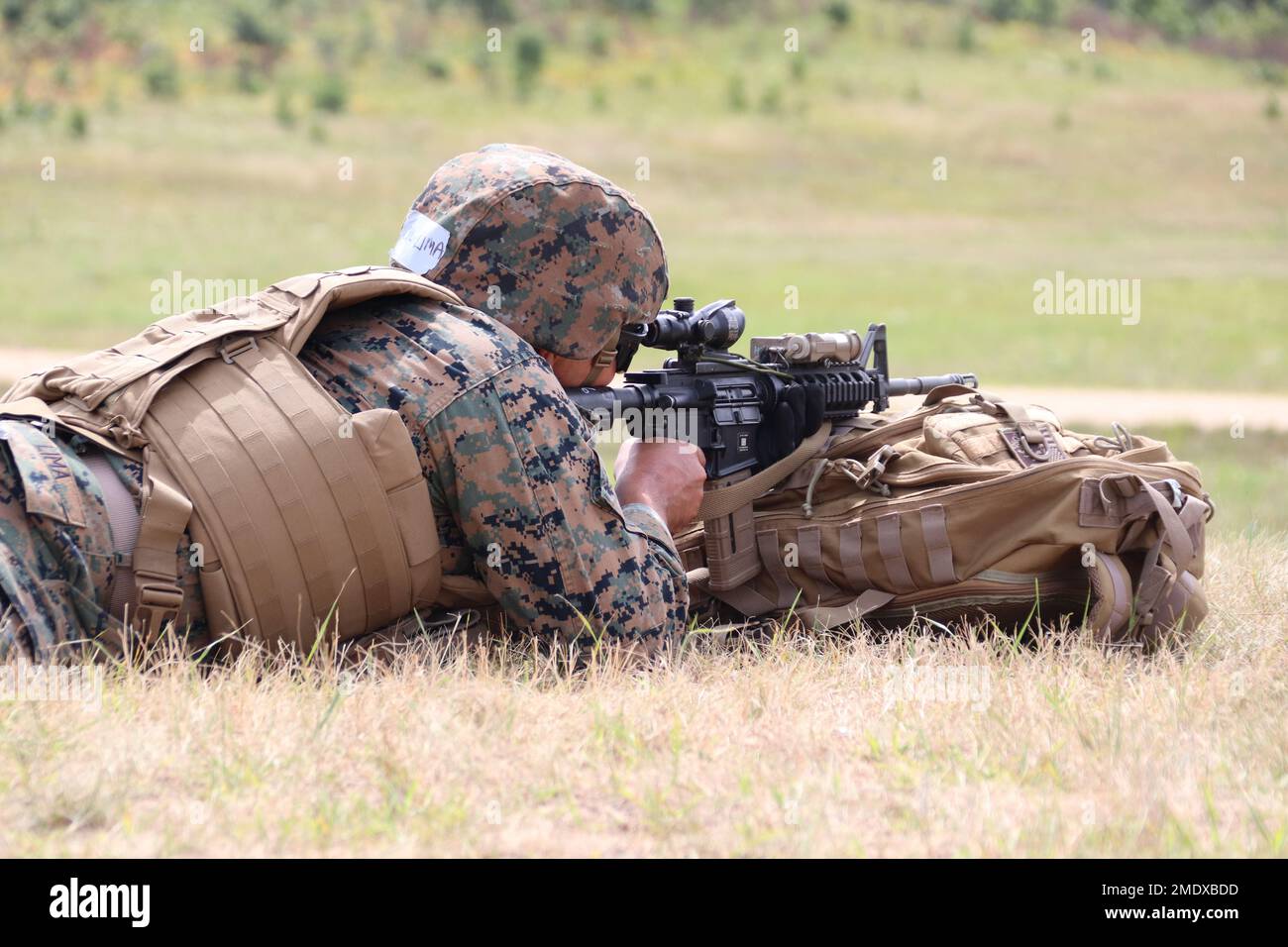 Marines with the 2nd Battalion, 24th Marines (2/24) complete M4 rifle ...
