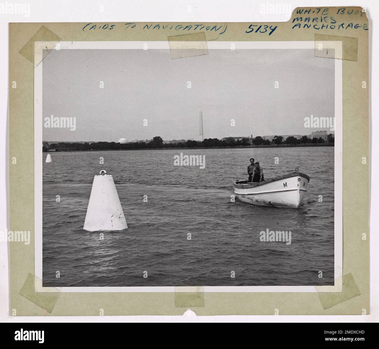 The Coast Guard maintains buoys to mark anchorage areas, as shown in ...