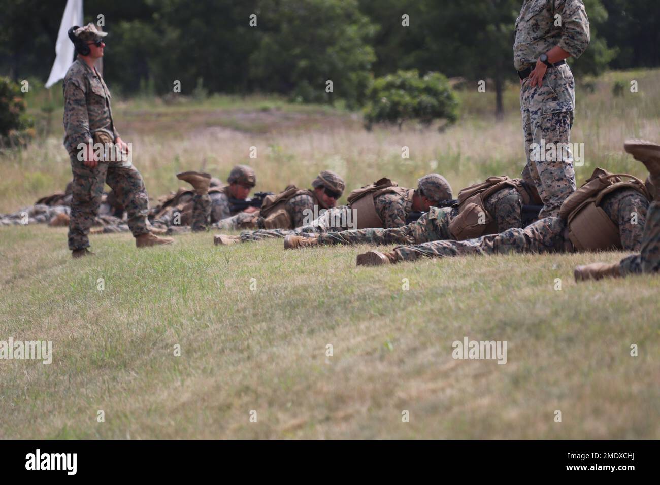 Marines with the 2nd Battalion, 24th Marines (2/24) complete M4 rifle ...