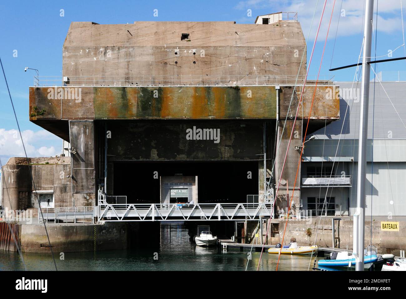 Lorient, K1, La Base, dry port entrance, Keroman Submarine base ...