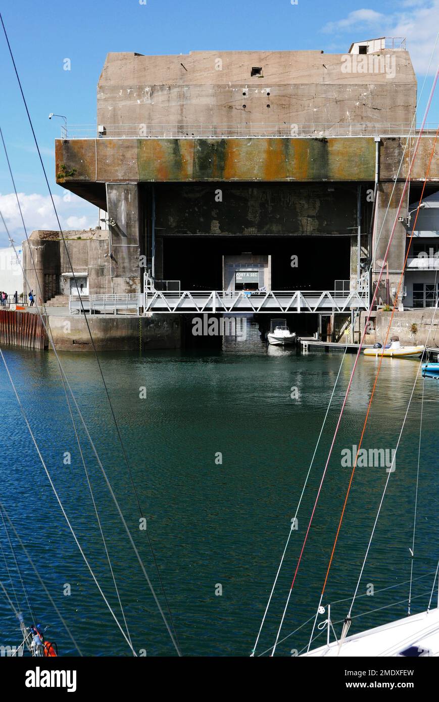 Lorient, K1, La Base, dry port entrance, Keroman Submarine base ...
