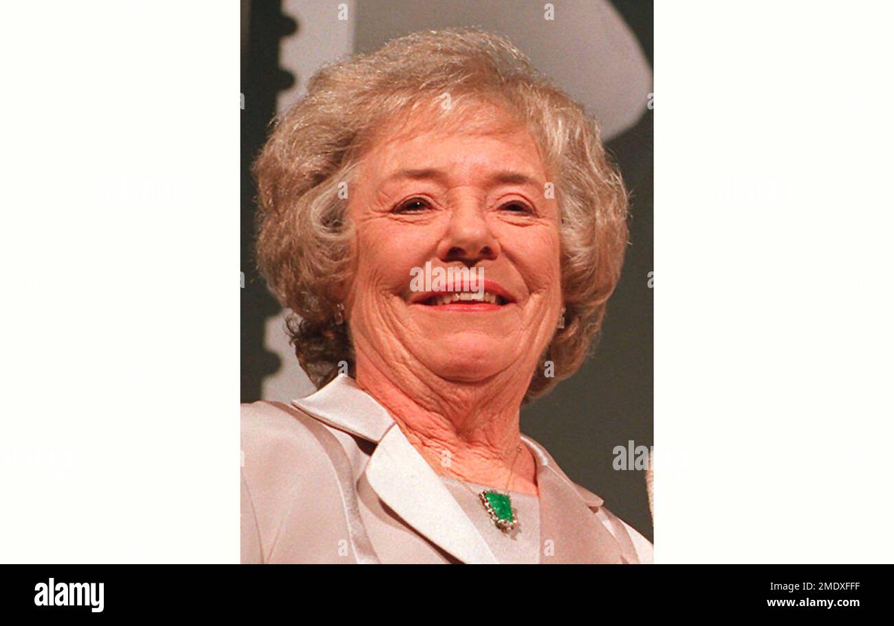 FILE - Pat Hitchcock poses for a photo on Oct. 29, 1997, in Los Angeles ...