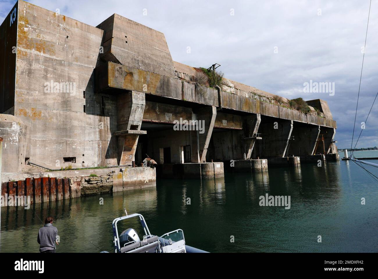 Lorient, Submarin base, Bunker K3, Morbihan, Bretagne, Brittany, France ...