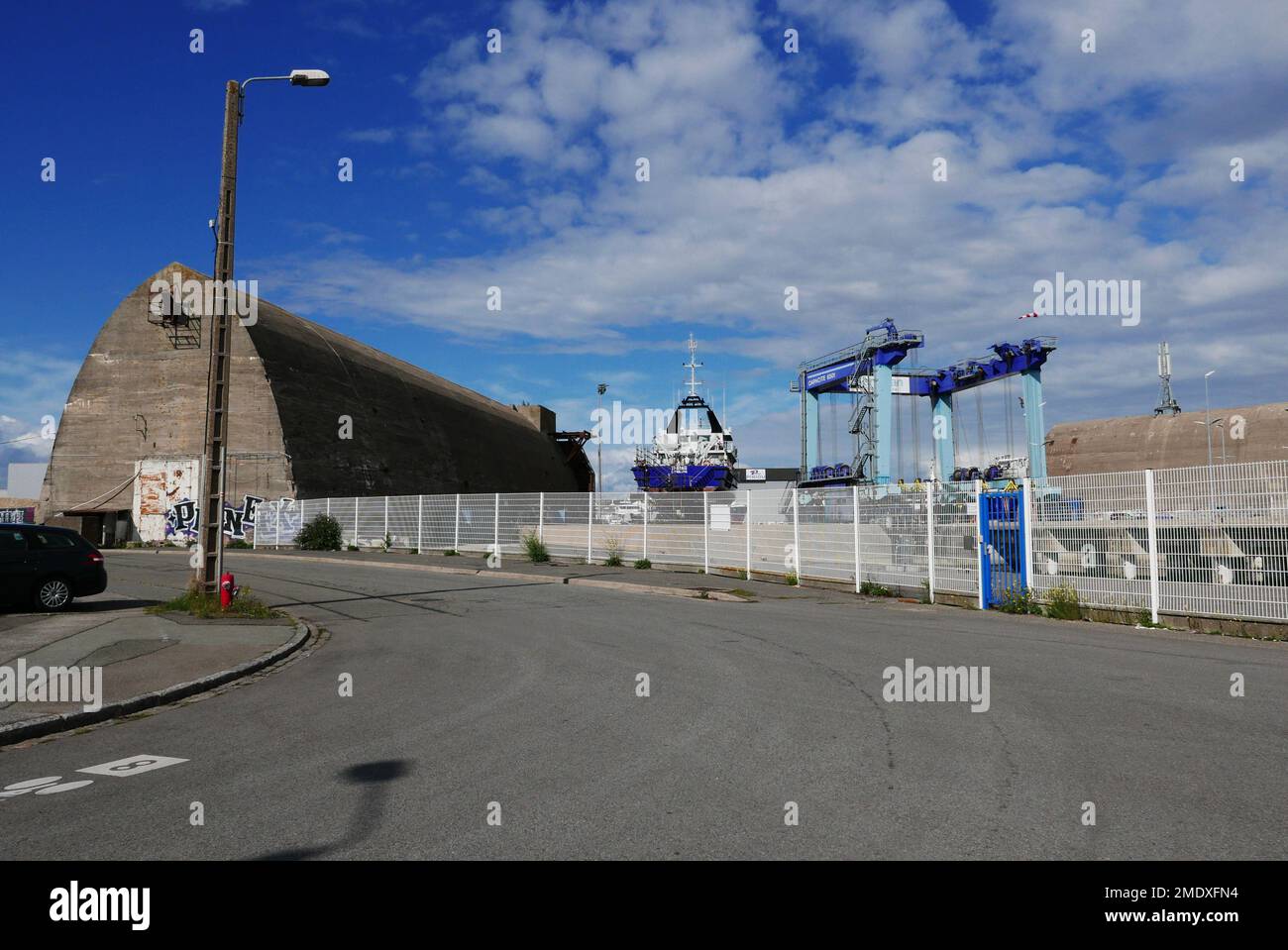 Lorient, Dom Bunker 2, Keroman Submarine base, Morbihan, Bretagne ...