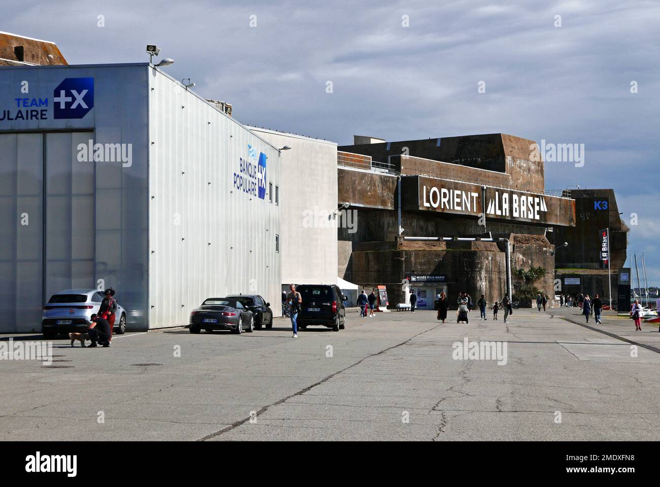 Lorient, La Base, Keroman Submarine base, Morbihan, Bretagne, Brittany ...