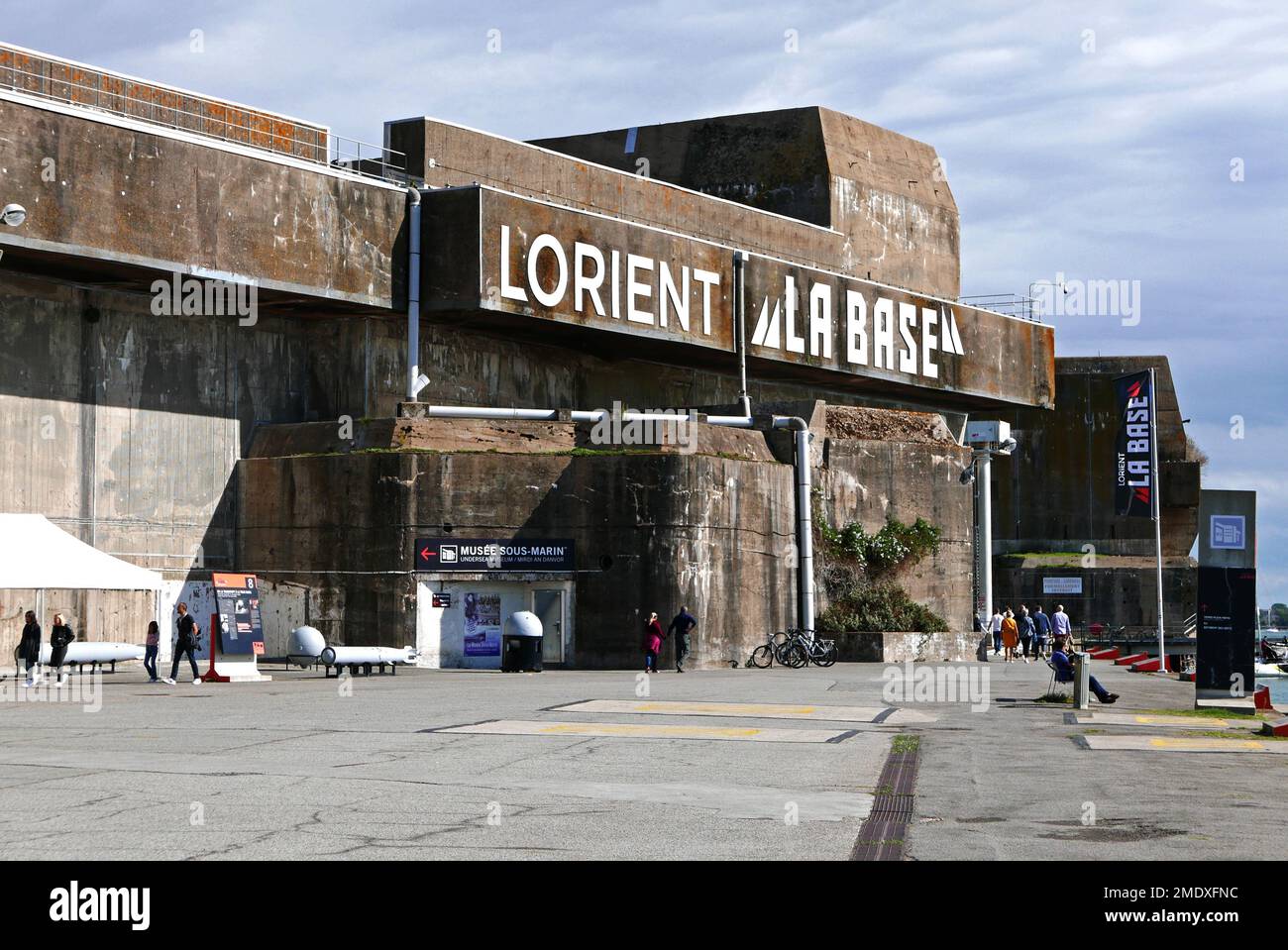 Lorient, Undersea museum, La Base, Keroman Submarine base, Morbihan ...