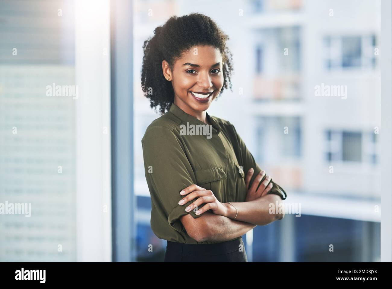 Always be ready to face the world. Portrait of a confident young ...