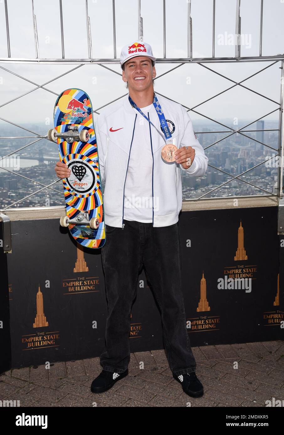 Olympic Skateboarder Jagger Eaton poses for the media at the Empire ...