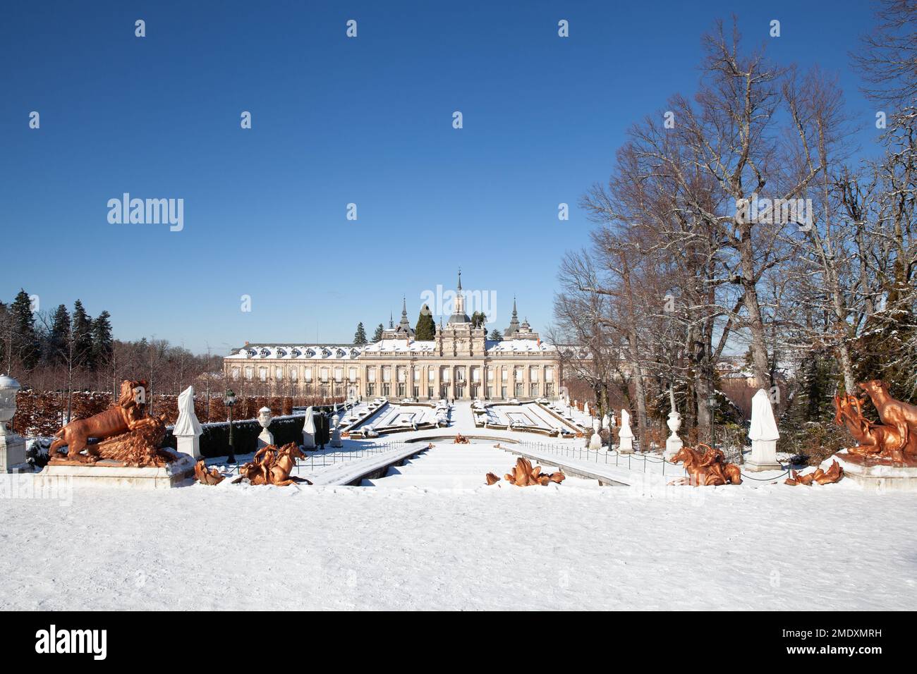 Segovia, Spain - 4 January 2022: Royal Palace of La Granja de San ...