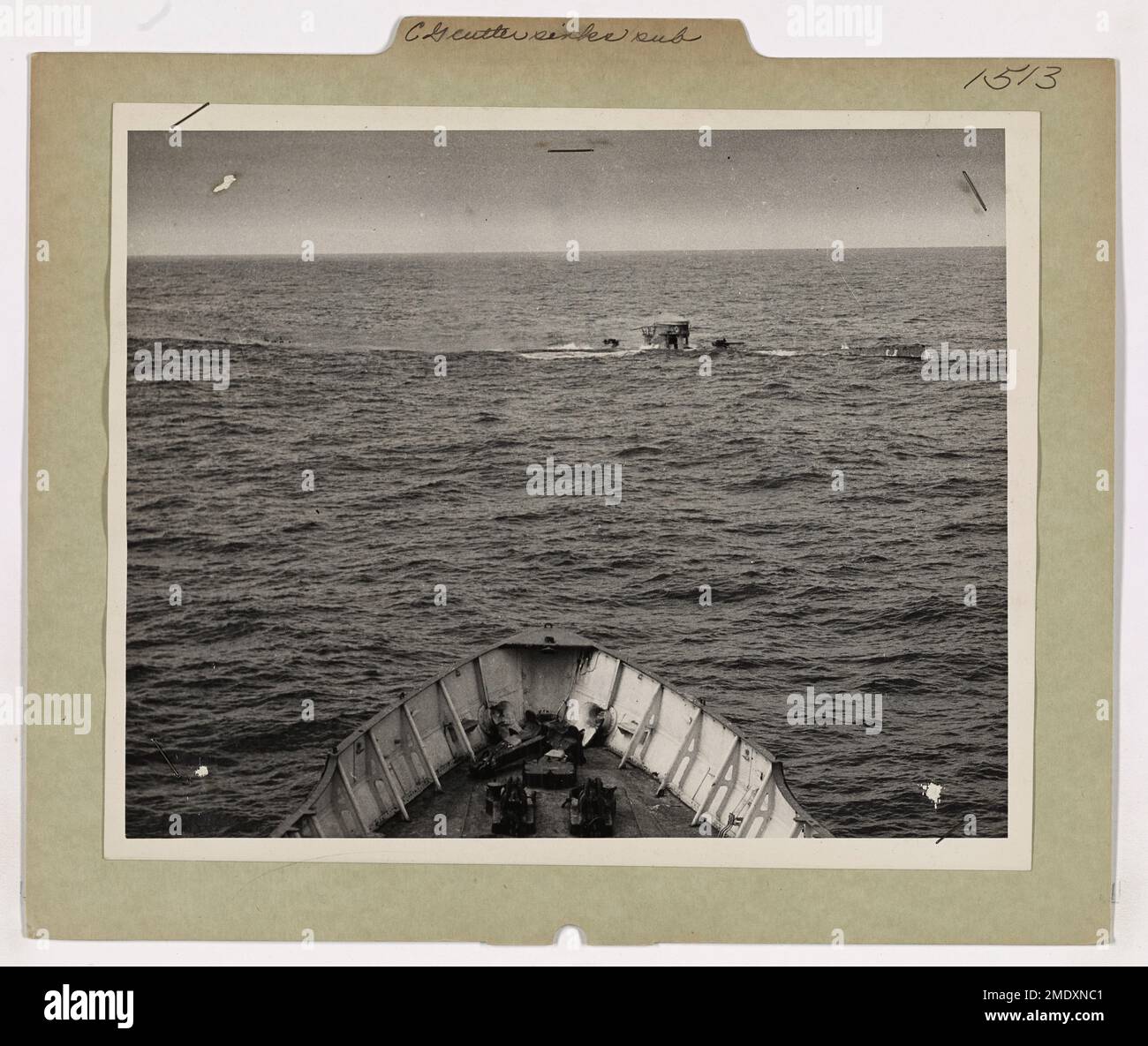 The U.S. Coast Guard Cutter SPENCER sinks Nazi U-Boat 175 in the North ...