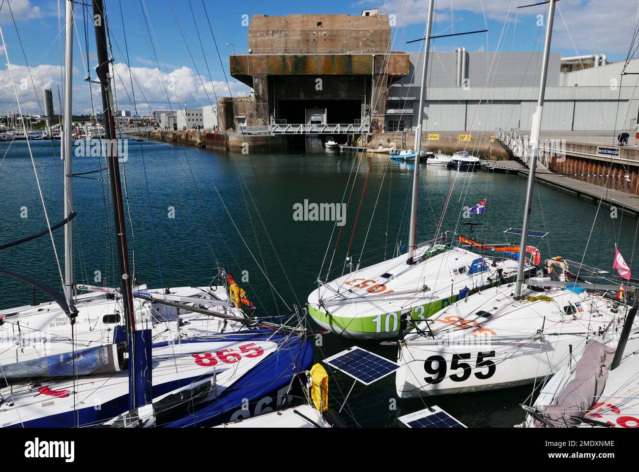 Lorient, Classe Mini 6,50, La Base, Keroman Submarine base, Morbihan ...