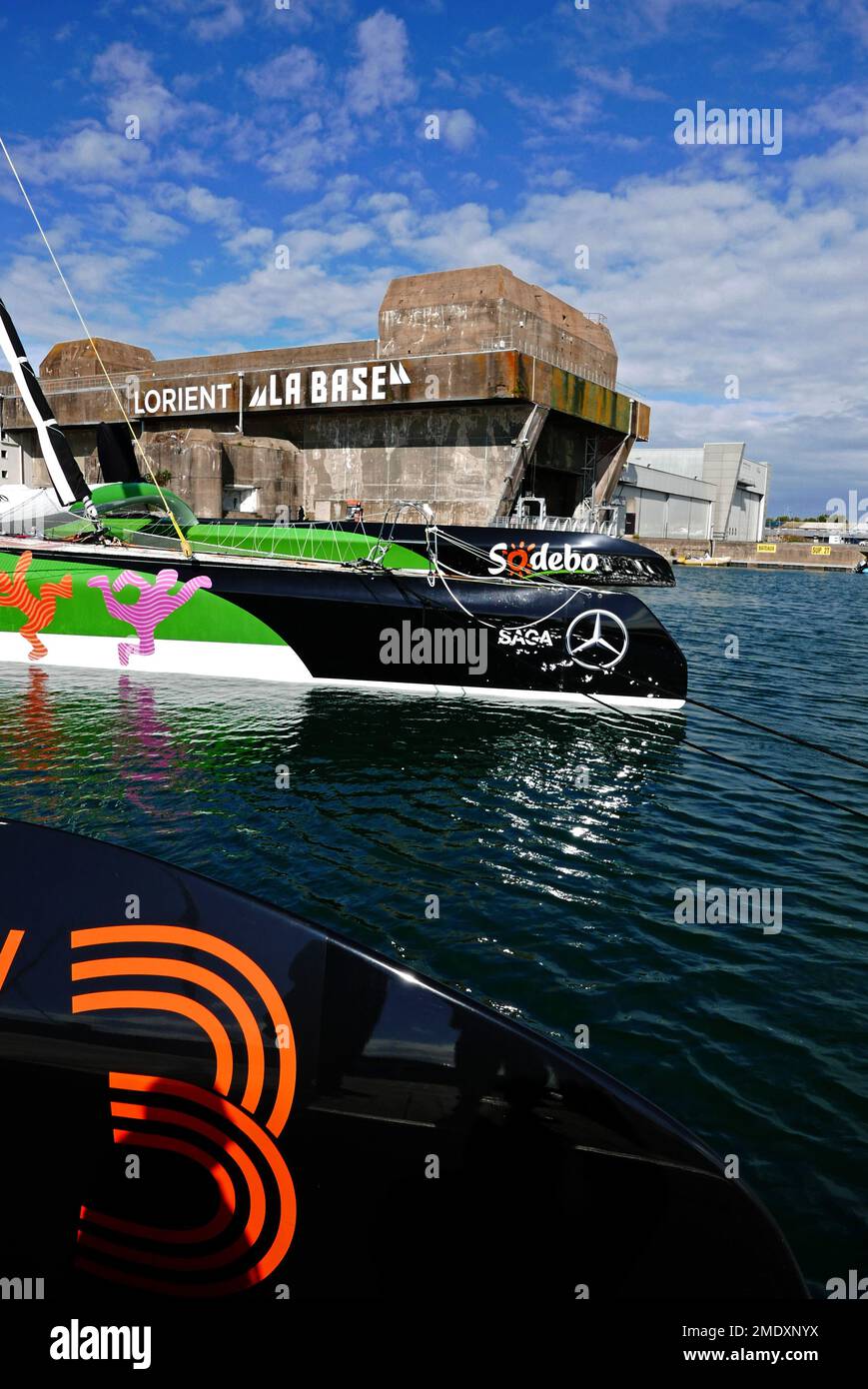 Lorient, Maxi Sodebo, La Base, Keroman Submarine base, Morbihan ...