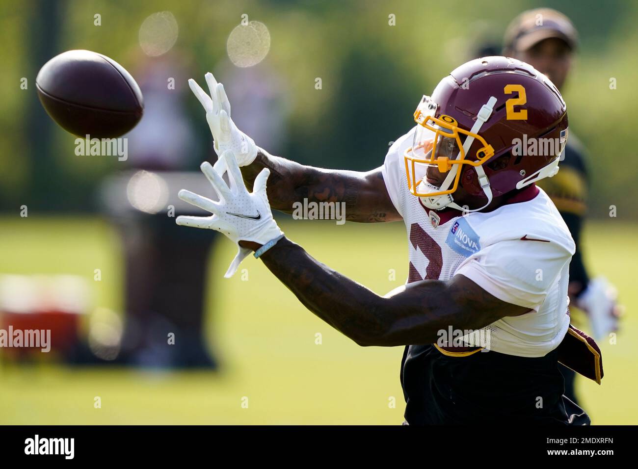 Washington Football Team wide receiver Dyami Brown (2) catches a pass ...
