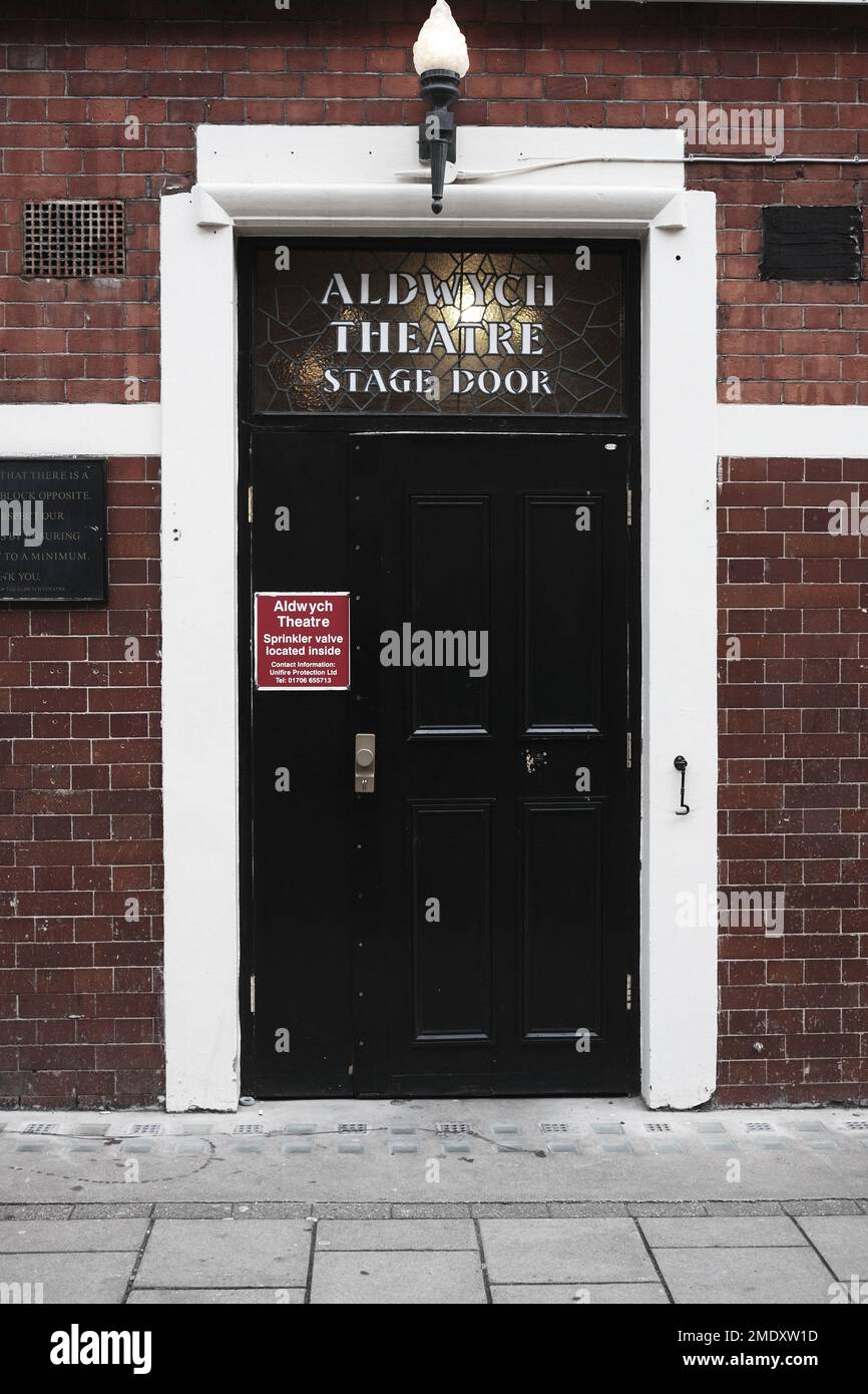 Aldwych theatre stage door hi-res stock photography and images - Alamy